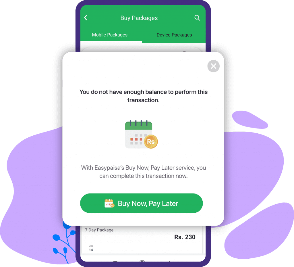 Recharge easyload with zero balance – easypaisa