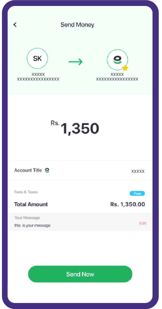 Send and receive money with QR - easypaisa