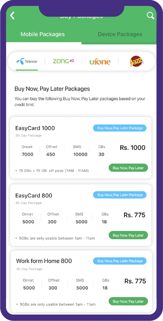 Recharge easyload with zero balance – easypaisa