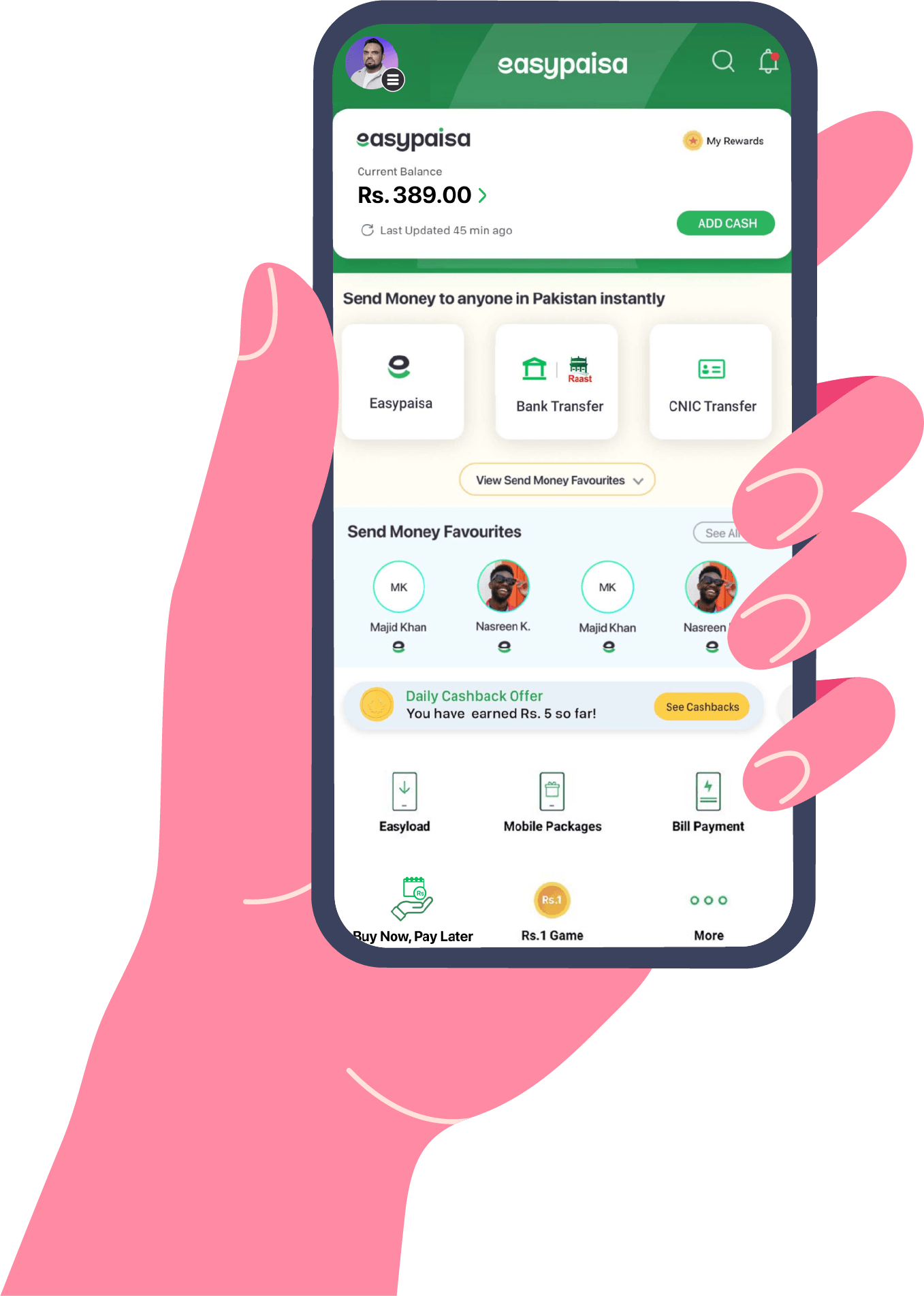 Recharge easyload with zero balance – easypaisa